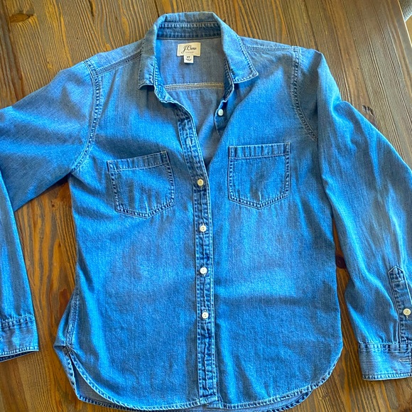 J. Crew | Tops | Jcrew Chambray Shirt | Poshmark